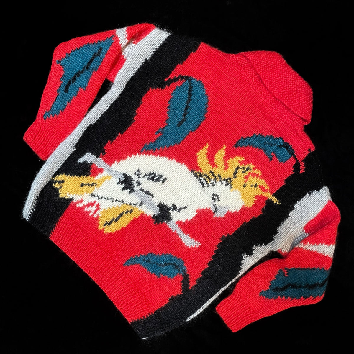 AN ORIGINAL JENNY KEE 1980s HAND KNIT WITH COCKATOO DESIGN – Shagmelbourne